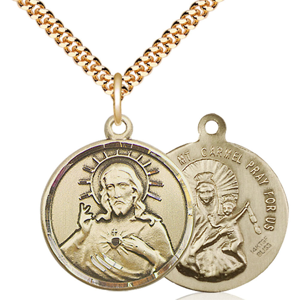 Gold Filled Scapular Pendant - 0017SGF – Crosses & Medals