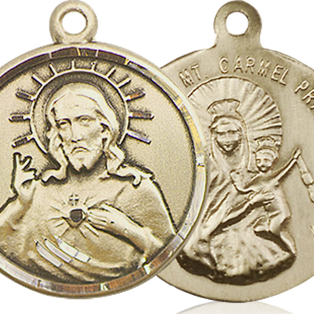 14kt Gold Scapular Pendant - 0017SKT – Crosses & Medals