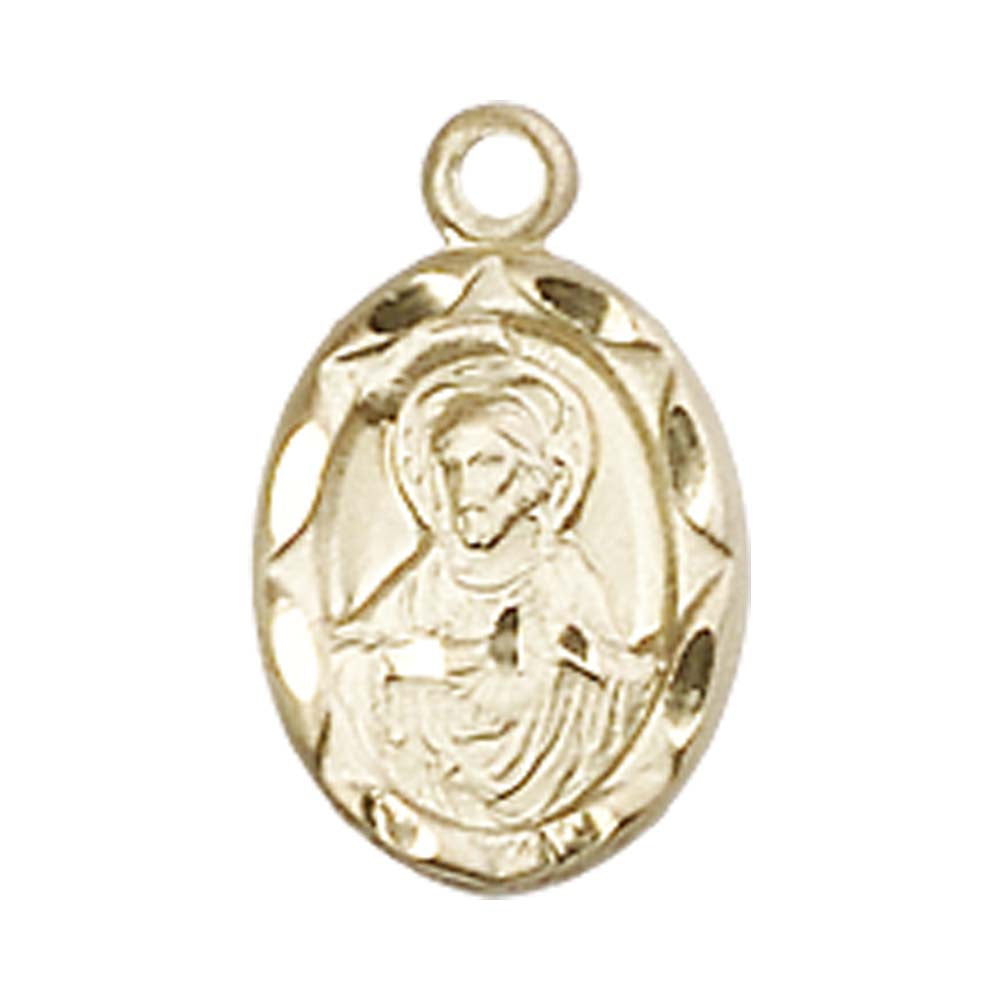 14kt Gold Scapular Pendant - 0301SKT – Crosses & Medals