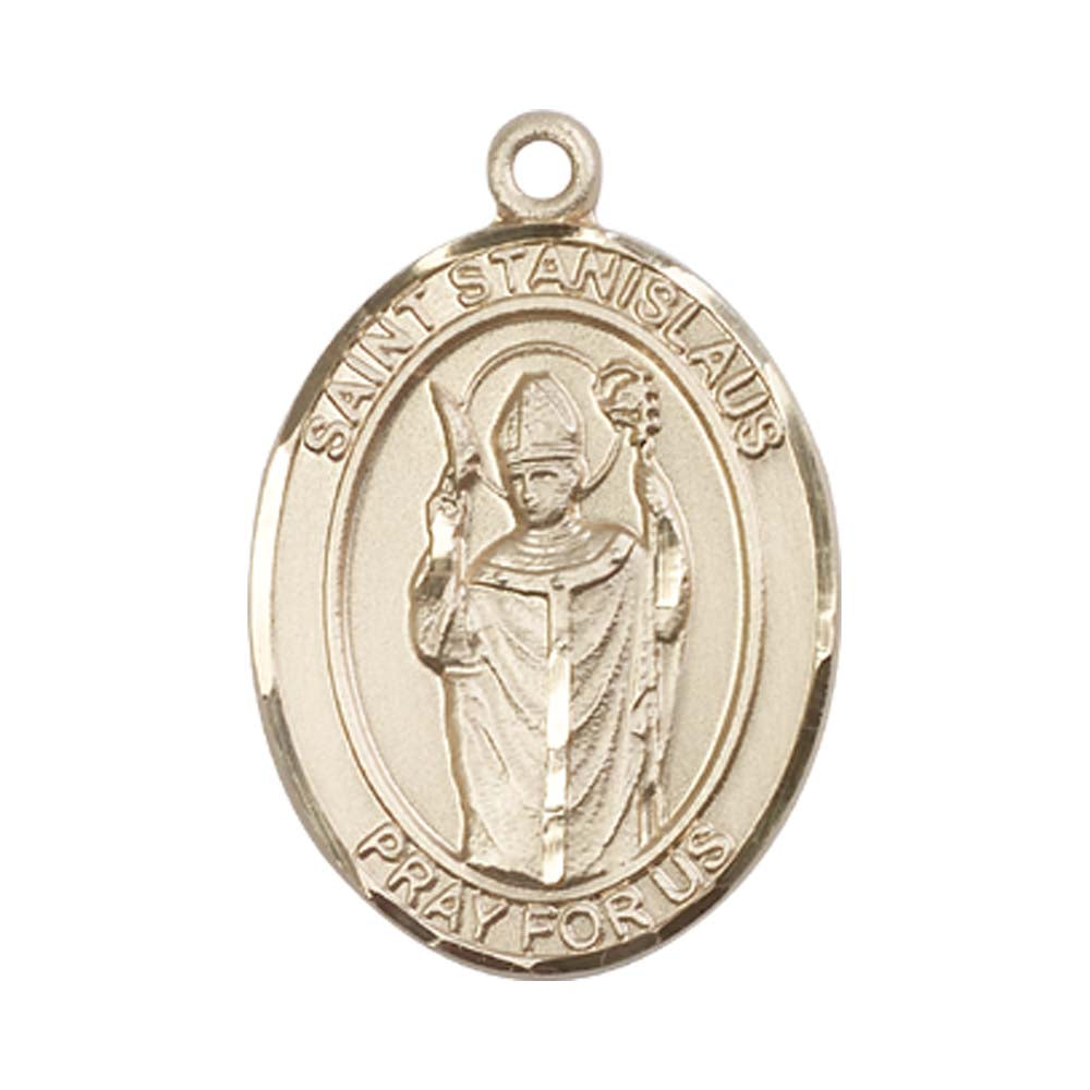 14kt Gold St. Stanislaus Medal - Large – Crosses & Medals