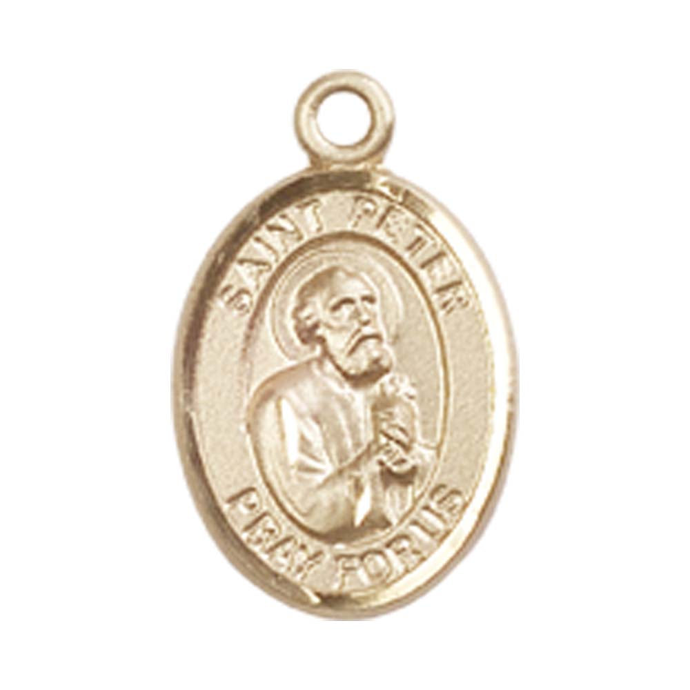 14kt Gold St. Peter the Apostle Medal - Small – Crosses & Medals