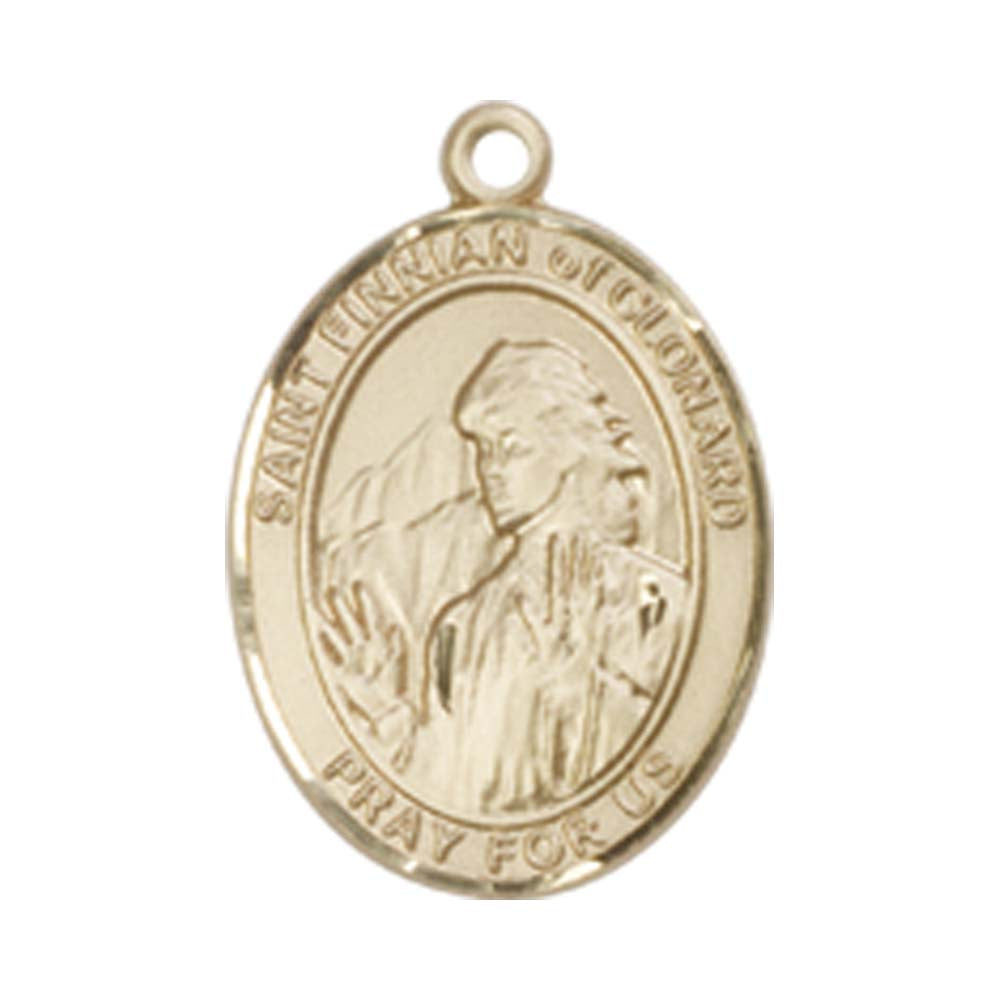 14kt Gold St. Finnian of Clonard Medal - Small – Crosses & Medals